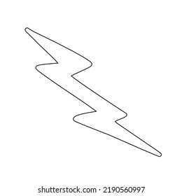 Simple Lightning Line Art Design Stock Vector (Royalty Free) 2190560997 ...
