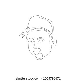 Simple Line Art Vector Issolated On Stock Vector (Royalty Free ...