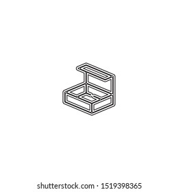 Simple Line Box Logo Icon Design Stock Vector (Royalty Free) 1519398365 ...