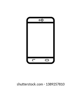 Digital Devices Icons Lineart Design Smartphones Stock Vector (Royalty ...