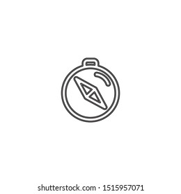 Simple Line Compass Logo Icon Design Stock Vector (Royalty Free ...