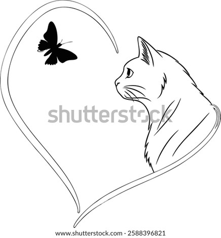 Cat Profile Drawing | Free download on ClipArtMag