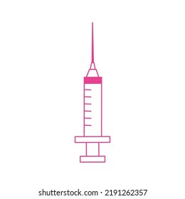 Simple Line Drawing Syringe Stock Vector (Royalty Free) 2191262357 ...