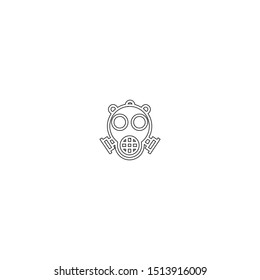 Simple Line Lab Mask Logo Icon Stock Vector (Royalty Free) 1513916009 ...