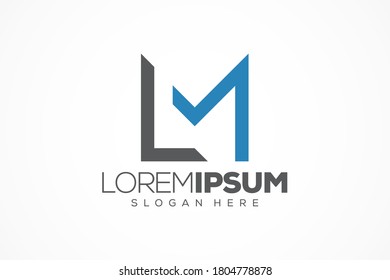 Letter Lm Logo Design Template Elementes Stock Vector (Royalty Free ...