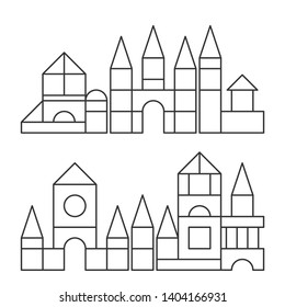 10,430 Building blocks outline Stock Illustrations, Images & Vectors ...
