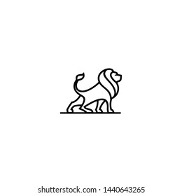 Simple Lion Logo Design Template Stock Vector (Royalty Free) 1440643265 ...