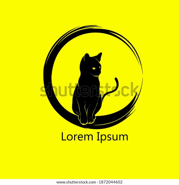 Simple Little Cat Logo Design Would Stock Vector (Royalty Free ...