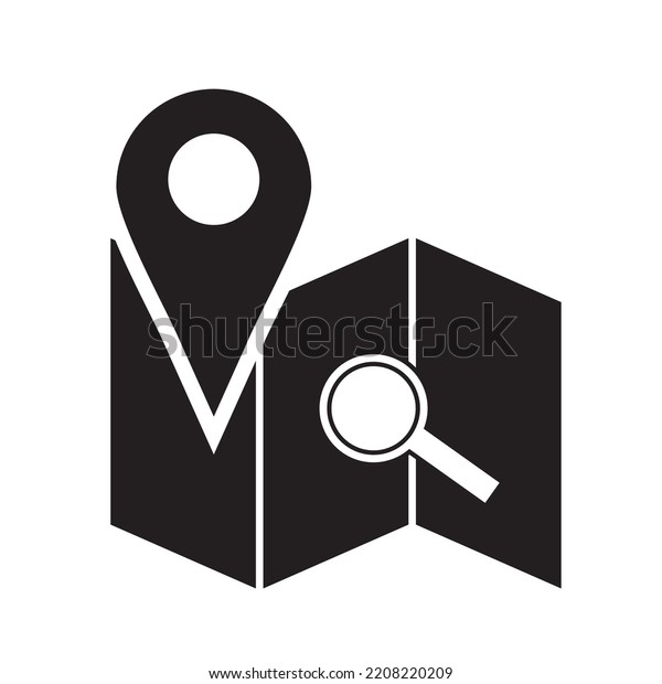 Simple Location Icon Design Vector Illustration Stock Vector (Royalty ...