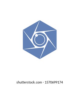 Simple Logo Camera Lens Theme Stock Vector (Royalty Free) 1570699174 ...