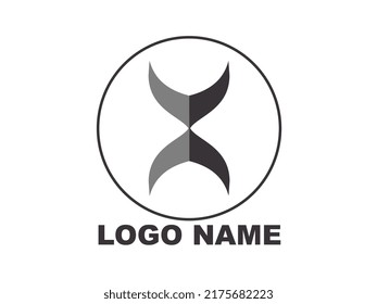 Simple Logo Design Black Gray Color Stock Vector (Royalty Free ...