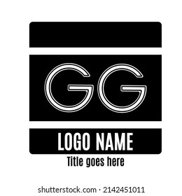 Simple Logo Design Black White Logo Stock Vector (Royalty Free ...