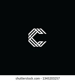 Simple Logo Design C Letter Stock Vector (Royalty Free) 1345203257 ...
