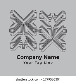 Simple Logo Design Line Art Stock Vector (Royalty Free) 1799568304 ...