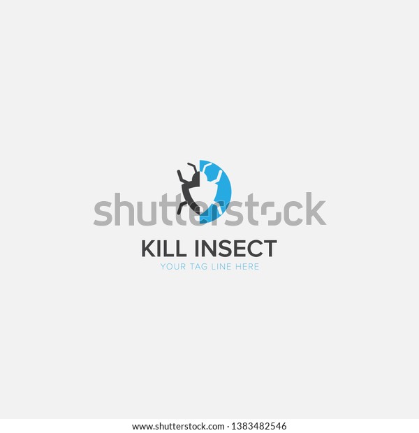 Vector de stock (libre de regalías) sobre Simple Logo Insect Killer ...