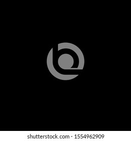 Simple Logo Letter B Black Background Stock Vector (Royalty Free ...