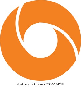 Simple Logo Letter O Touch Orange Stock Vector (Royalty Free ...