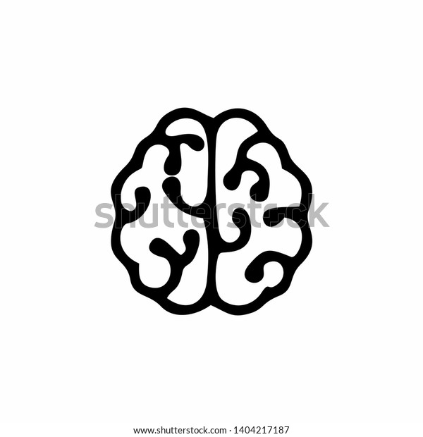 Simple Logo Modern Brain Icon Stock Vector (Royalty Free) 1404217187 ...