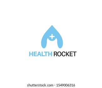 Simple Logo Rocket Vector Health Stock Vector (Royalty Free) 1549006316 ...