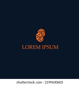 Simple Logo Two Dice Logo Company Stock Vector (Royalty Free ...