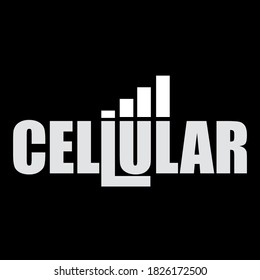 Simple Logo Word Cellular Various Design Stock Vector (Royalty Free ...