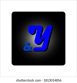 Simple Logo Y Blue Black Color Stock Vector (Royalty Free) 1813014856 ...