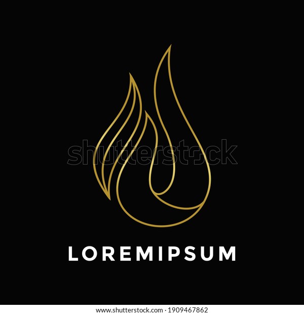 Simple Luxury Logo Design Illustration Stock Vector (Royalty Free ...