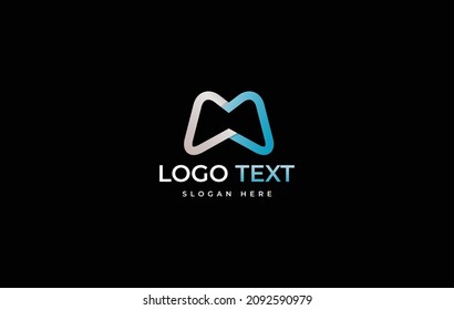 Simple M Logo Template M Letter Stock Vector (Royalty Free) 2092590979