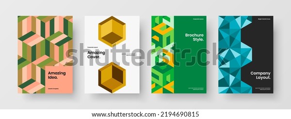 Simple Magazine Cover A4 Design Vector Stock Vector (Royalty Free ...