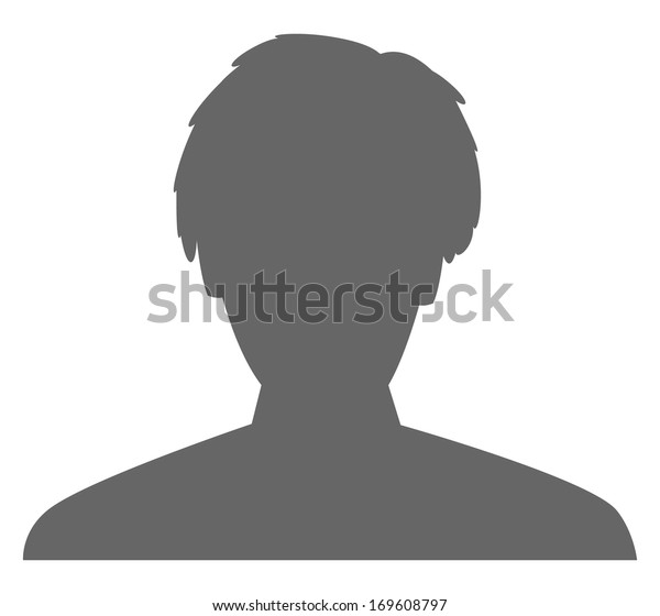 Simple Man Silhouette Man Icon Head Stock Vector (Royalty Free ...