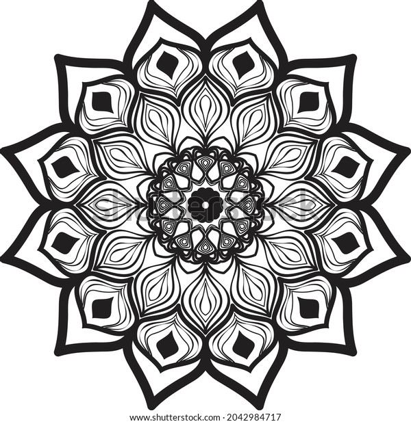 Simple Mandal High Res Illustration Stock Vector (Royalty Free ...