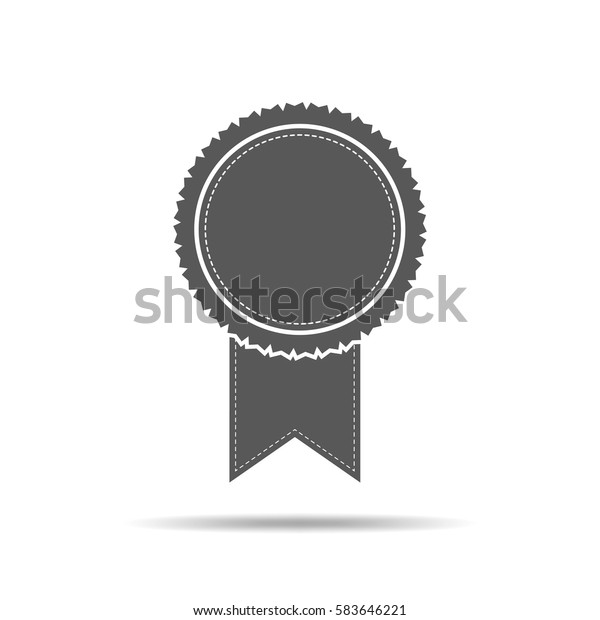 Simple Medal Icon Ribbon Gray Medal: vetor stock (livre de direitos ...