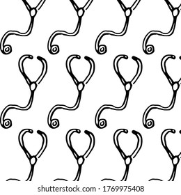 Stethoscope Pattern Stock Vector (Royalty Free) 250222882