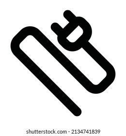 Simple Minimal Ac Plug Icon Stock Vector (Royalty Free) 2134741839 ...