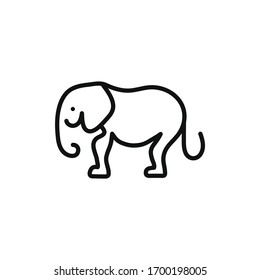 Simple Minimal Elephant Logo Design Modern Stock Vector (Royalty Free ...