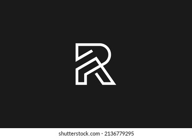 Simple Minimal Letter R Logo Design Stock Vector (Royalty Free ...