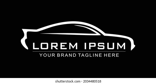 Simple Minimalist Automotive Logo Vector Illustration Stock Vector ...