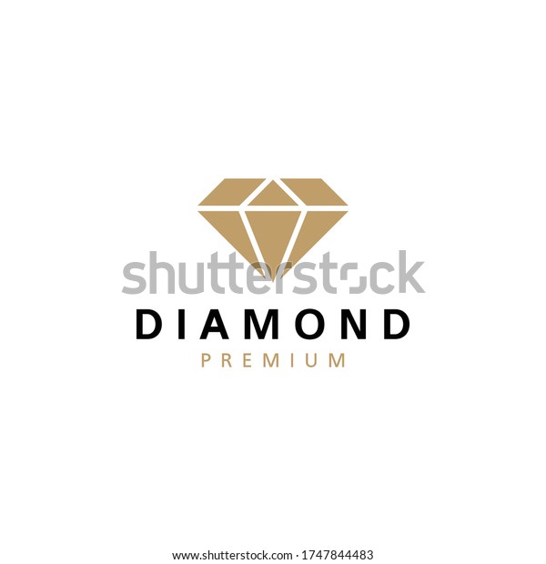 Simple Minimalist Diamond Logo Design Vector Stock Vector (Royalty Free ...