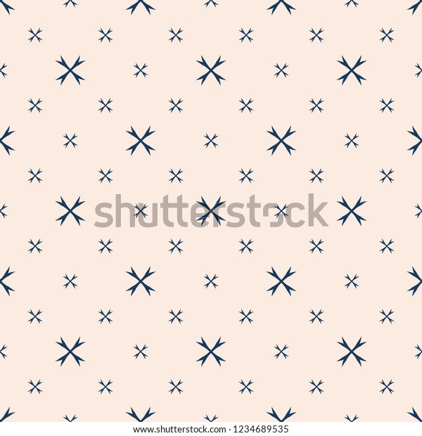 Simple Minimalist Floral Texture Geometric Seamless Stock Vector ...