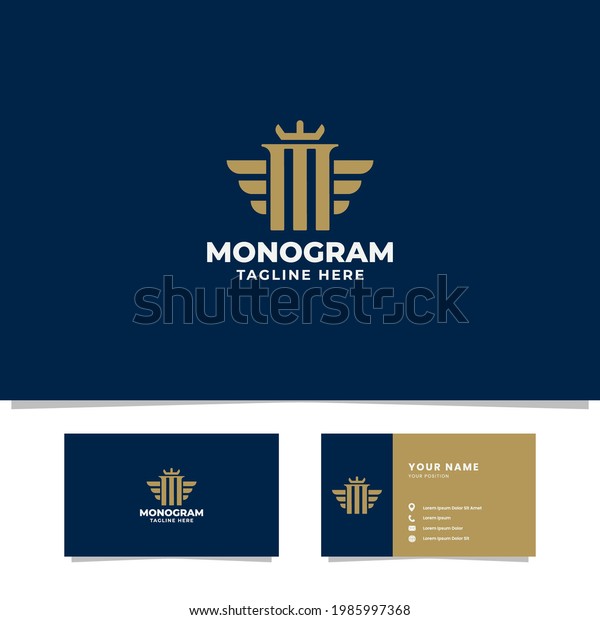 Simple Minimalist Gold Letter M Monogram Stock Vector (Royalty Free ...