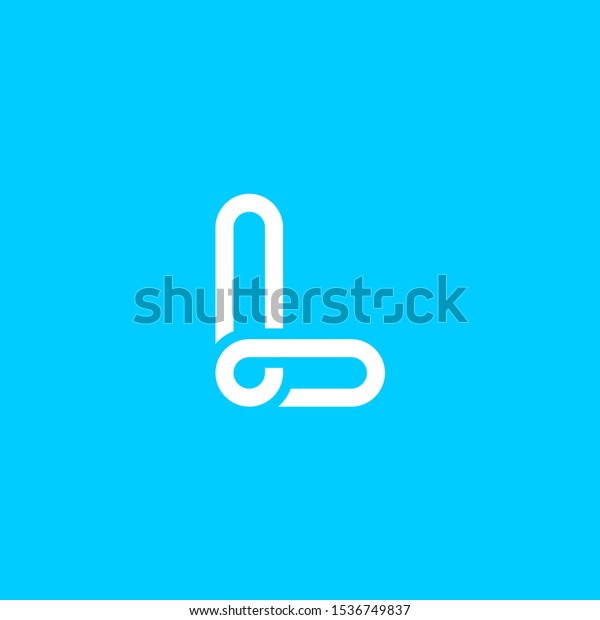Simple Minimalist Letter L Logo Stock Vector (Royalty Free) 1536749837 ...