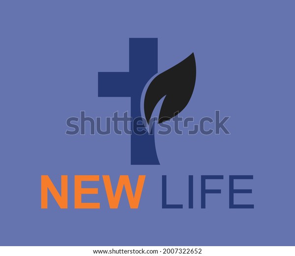 Simple Minimalist New Life Logo Design Stock Vector (Royalty Free ...