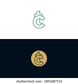 Simple Minimalist Tc Logo Design Letter Stock Vector (Royalty Free ...