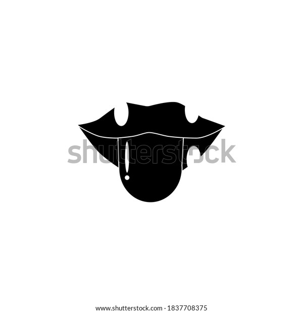 Simple Minimalistic Mouth Vector Linear Icon Stock Vector (Royalty Free ...