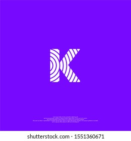 Simple Modern Abstract White K Logo Stock Vector (Royalty Free ...