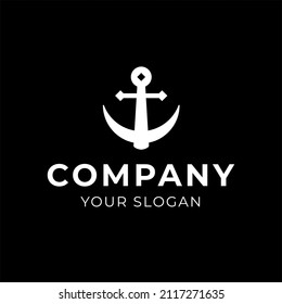 Simple Modern Anchor Symbol Logo Stock Vector (Royalty Free) 2117271635 ...
