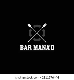 Simple Modern Bar Logo Design Template Stock Vector (Royalty Free ...