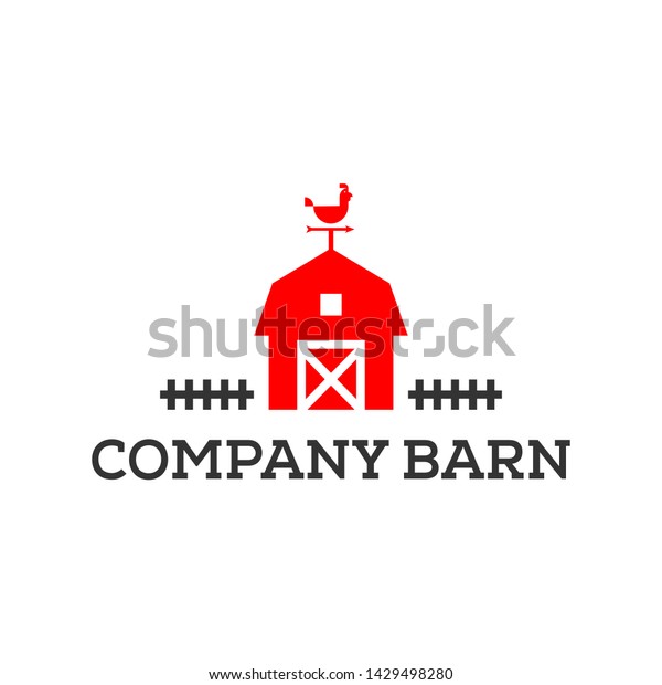 Simple Modern Barn House Logo Stock Vector (Royalty Free) 1429498280 ...