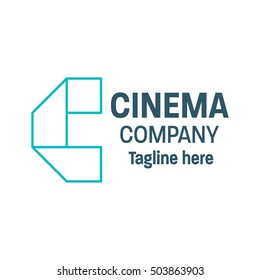 Simple Modern Cinema Logo Stock Vector (Royalty Free) 503863903 ...