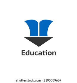 Simple Modern Education Logo Template Stock Vector (Royalty Free ...